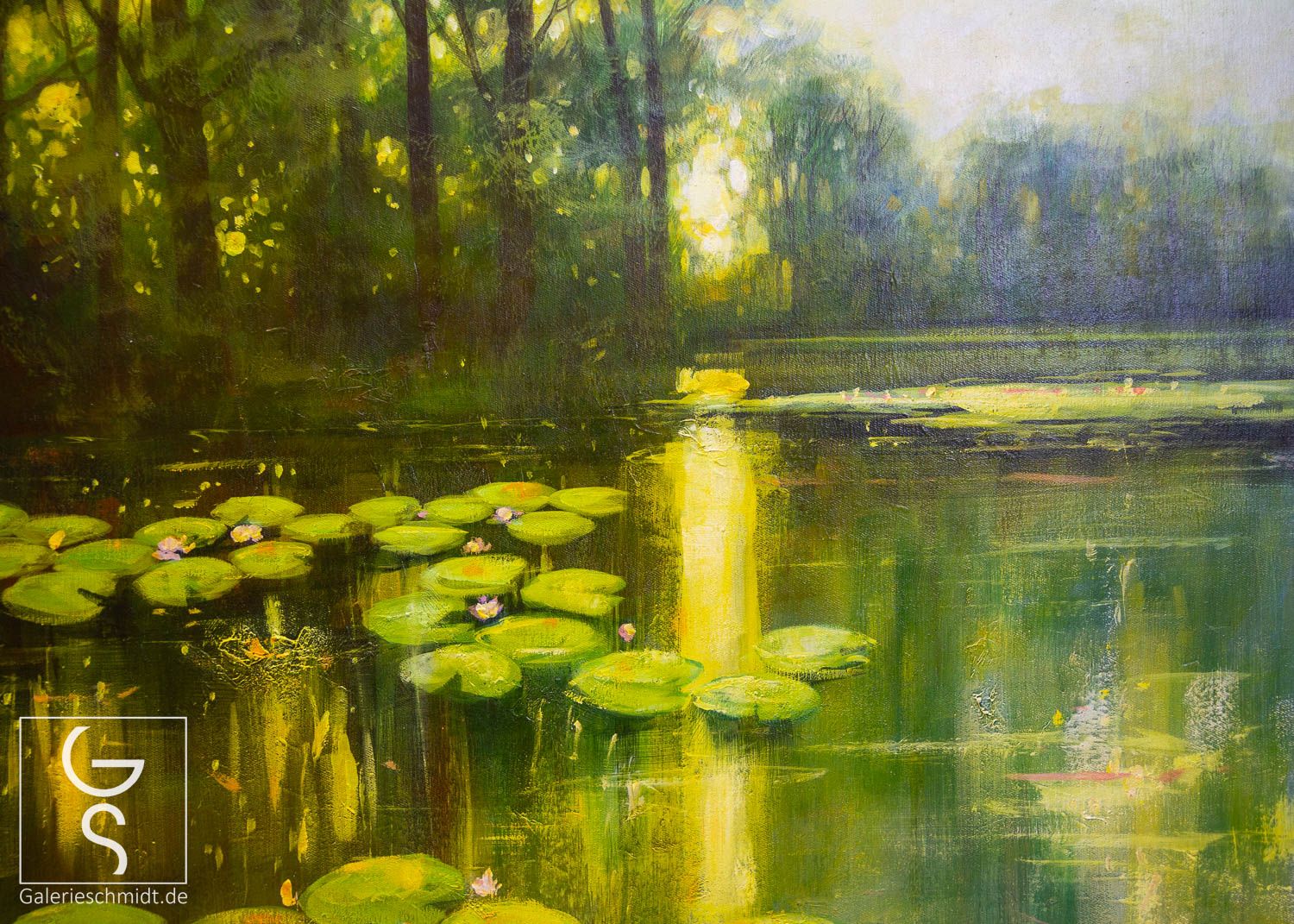 "Mystischer Waldsee" - Jean-Claude Picard, 80x80 cm